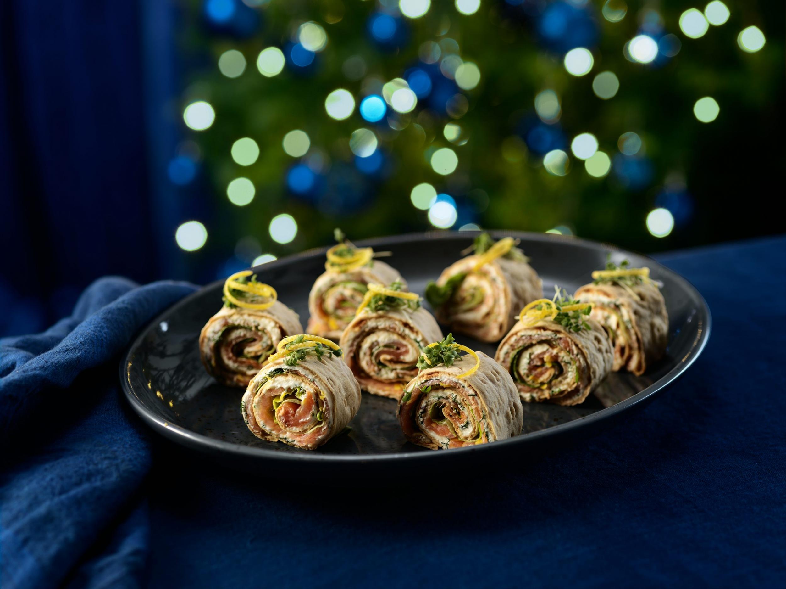 Abiskorulle med gravad lax och senaps- och citroncrème | Polarbröd